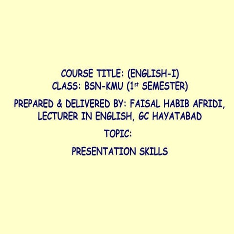 Presentation Skills hghgghhhtfffghhhg.ppt