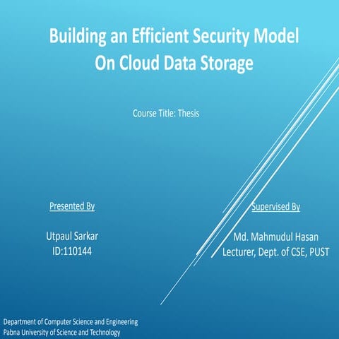 Basic cloud model design | PPT