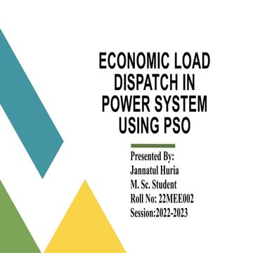 ECONOMIC LOAD DISPATCH USING GENETIC ALGORITHM | PDF