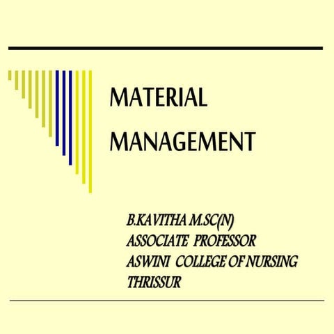 Presentation slide for material mgmt copy | PPTX