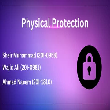 Physical Security In The Workplace | PPTX