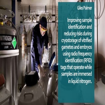 Cryo-storage Chain of Custody: RFID tags in Liquid nitrogen | PPTX