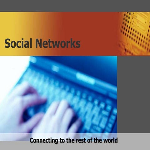 Presentation social networks with screenshots | PPTX