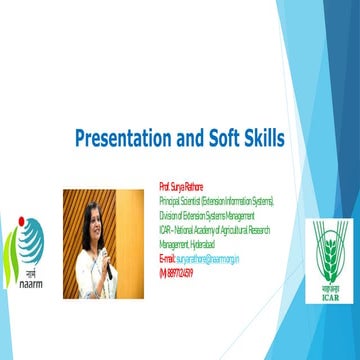 Presentation & Soft Skills for work performance | PPTX