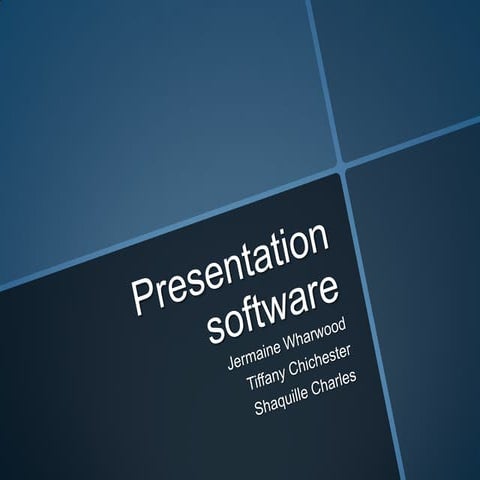 Presentation software | PPTX