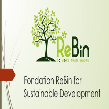 Fondation ReBin Presentation | PDF | Non-Profit Organizations | Industries