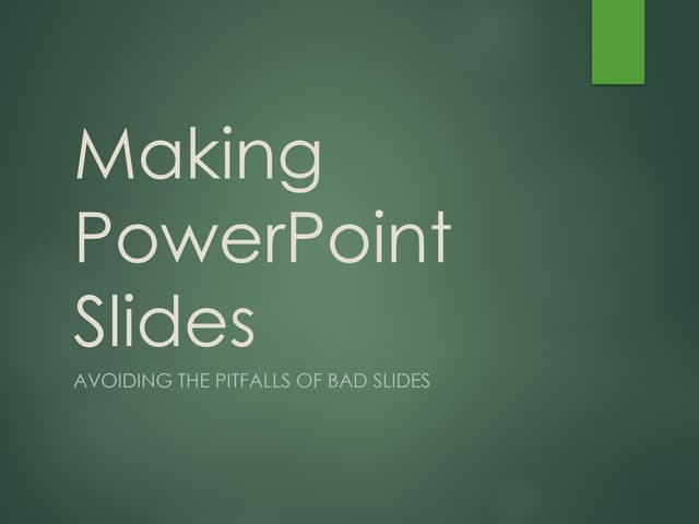 Key Features of Ideal Slide Preparation for Powerpoint Presentation | PPTX