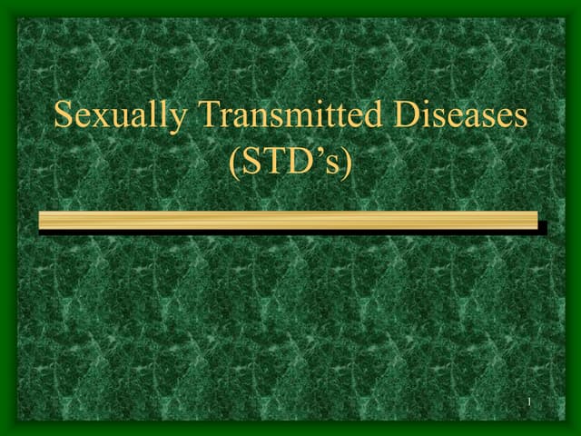Sexually Transmitted Infections (STI’s) Presented By Theresa Lowry-Lehnen Nurse Practitioner and ...