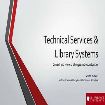 Current & Future Challenges for Library Systems | PPTX