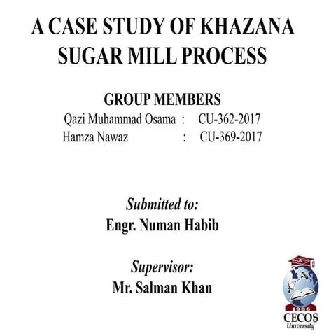 Presentation sugar mill | PPTX