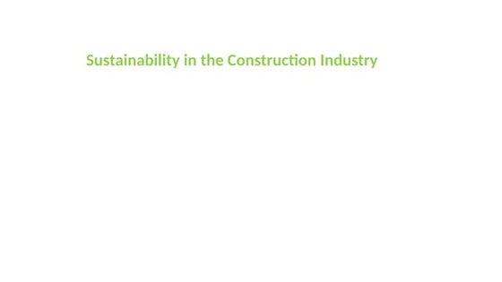 Leveraging ESG Principles in Construction and Engineering | PPT