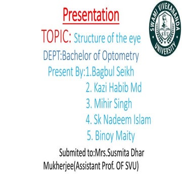 Ocular anatomy | PPT