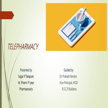 Telepharmacy | PPTX