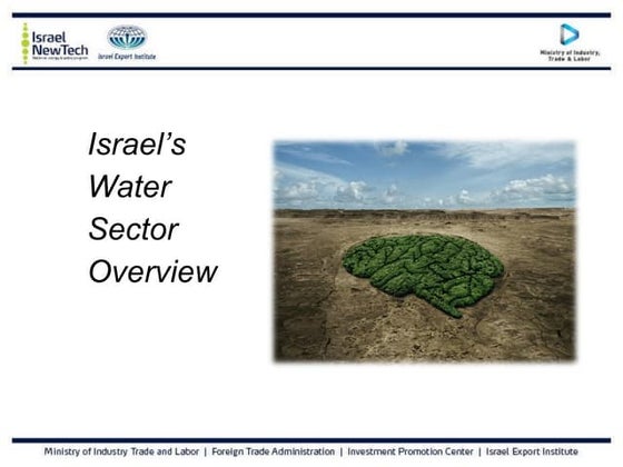 Israel’s Water Sector - Innovation, Challenges and Solutions | PPTX ...
