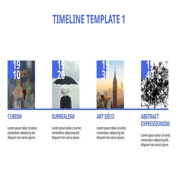 Presentation Timeline Templates for Designer | PPT
