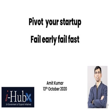 Pivot your startup, fail early, fail fast, learn fast | PPTX