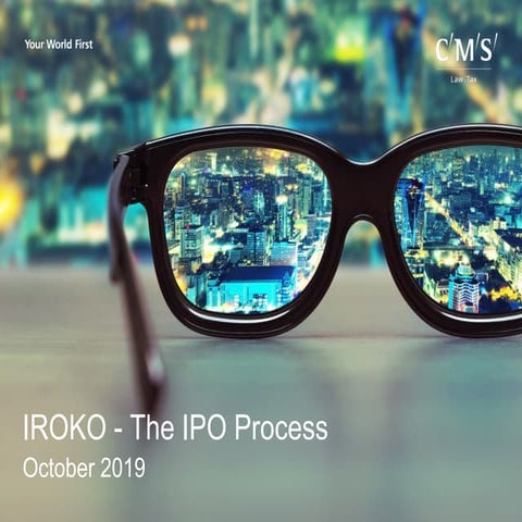 CMS LSE AIM IPO Presentation to Irokotv 2019 | PPT