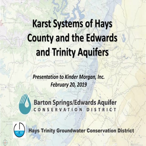 Karst Systems of Hays County and the Edwards and Trinity Aquifers | PDF