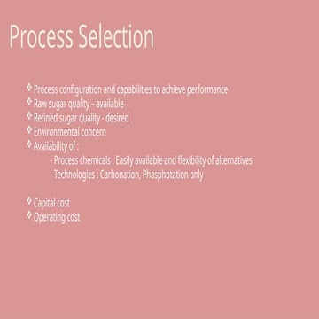 Carbonation process for Refined sugar precess selation.pptx