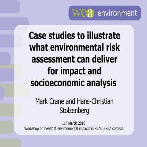 Presentation To Seac (11th March 2010) V2 | PPT