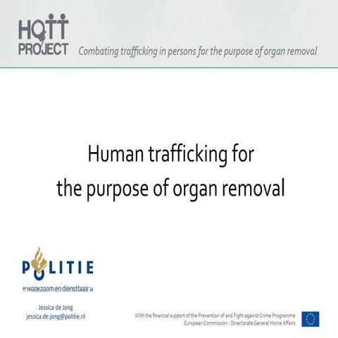 Human trafficking for the purpose of organ removal | PPT