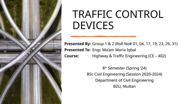 Type of traffic signals Ppt | PPTX