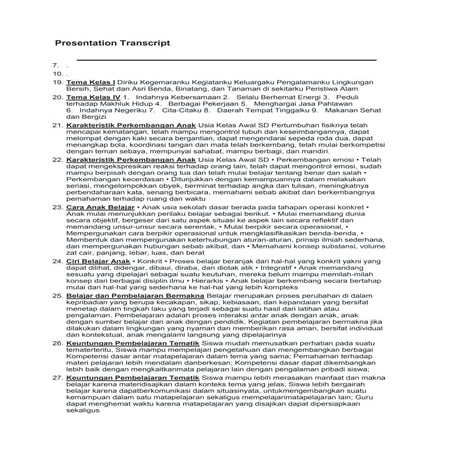 KONSEP DASAR PEMBELAJARAN TEMATIK | PPTX