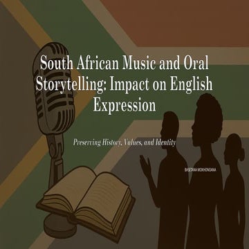 South African music and oral storytelling | PPTX