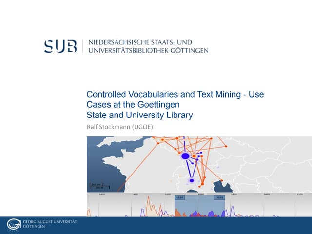 Controlled Vocabularies And Text Mining Use Cases At The Goettingen Ppt