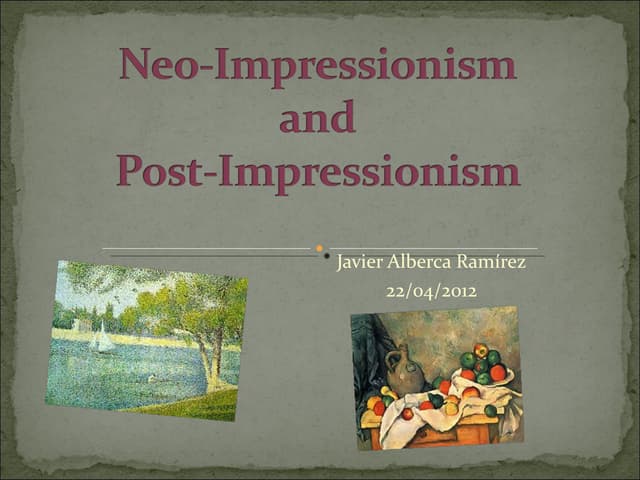 Post impressionism | PPTX