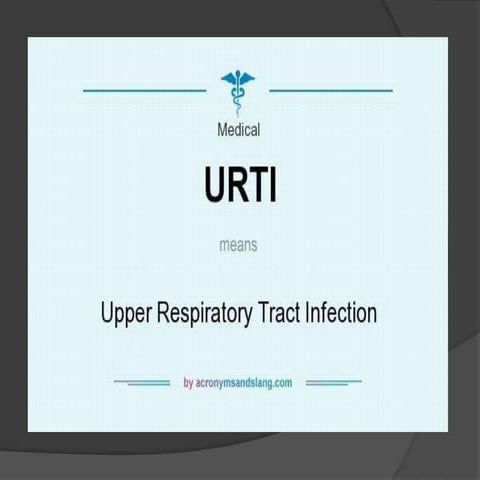 upper respiratory tract infection | PPTX