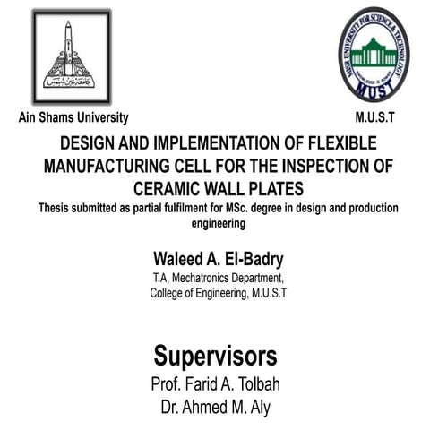 The Development of Mechatronic Machine Vision System for Inspection Of ...