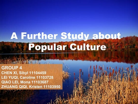 Explain Popular Culture | PPTX