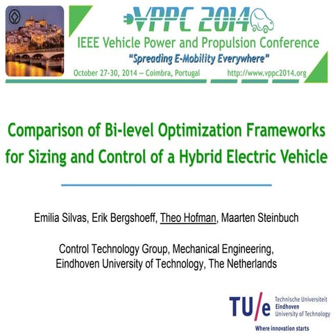 VPPC 2014, Comparison of Bi-level Optimization Frameworks for Sizing ...
