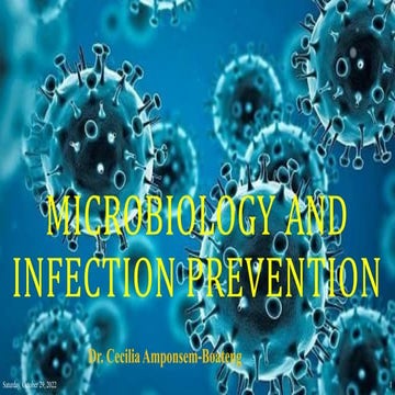 microbiology and infection prevention in life | PPT