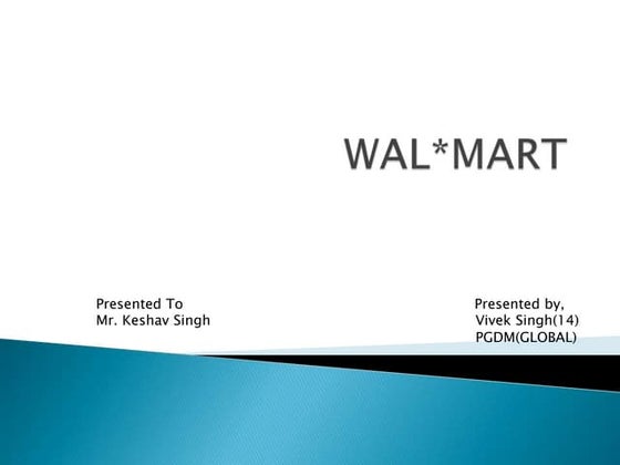 Case study walmart | PDF