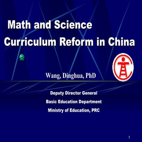 Math and Science Curriculum Reform | PPT