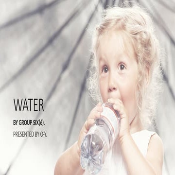 The functions of Water | PPTX
