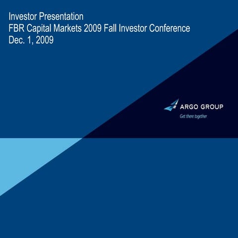 Argo Group Investor Presentation | PPT