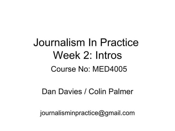 Basic News Article Structure | PDF