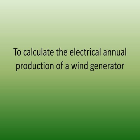 Presentation wind energy | PPTX | Physics | Science