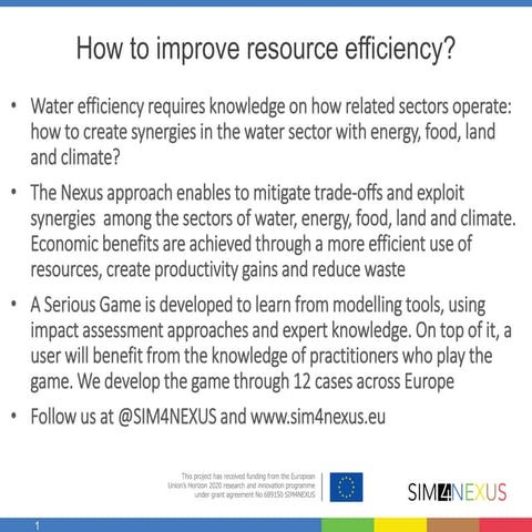 How to improve resource efficiency? | PPT