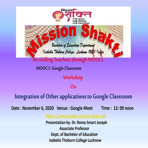 Integration of Google Calendar and Google Drive in GC | PPT