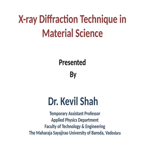 Presentation XRD applied physics md.pptx
