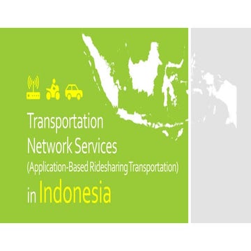 Policy in Transportation Network Services in Indonesia | PPTX ...