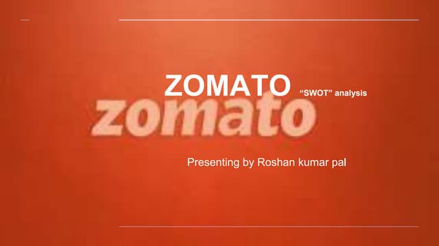 Swot Of Zomato And Vision Mission Power Point Presentation Ppt