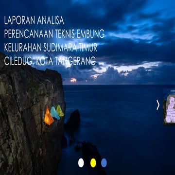 Presentasi Analisas Embung Sudimara, Kota Tangerang | PPT