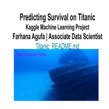 Predicting Titanic Survival Presentation | PDF