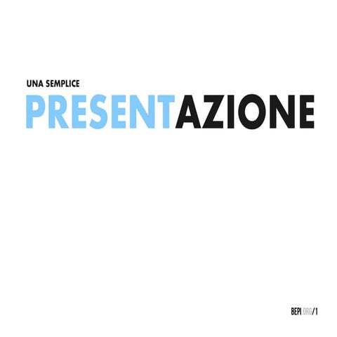 Presentazione | PDF