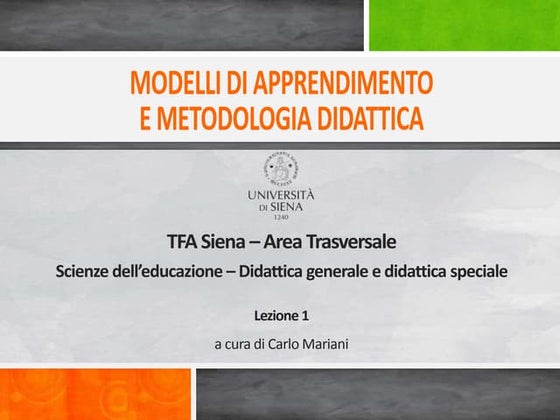 Progettare l'e-Learning | PDF